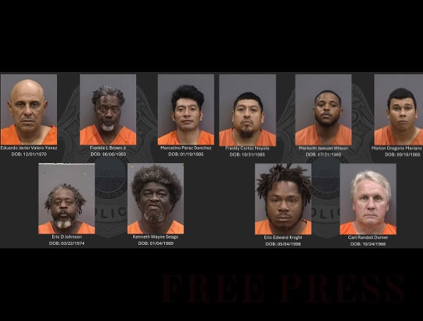 Tampa Police Crack Down On Prostitution With 10 Arrests In Undercover